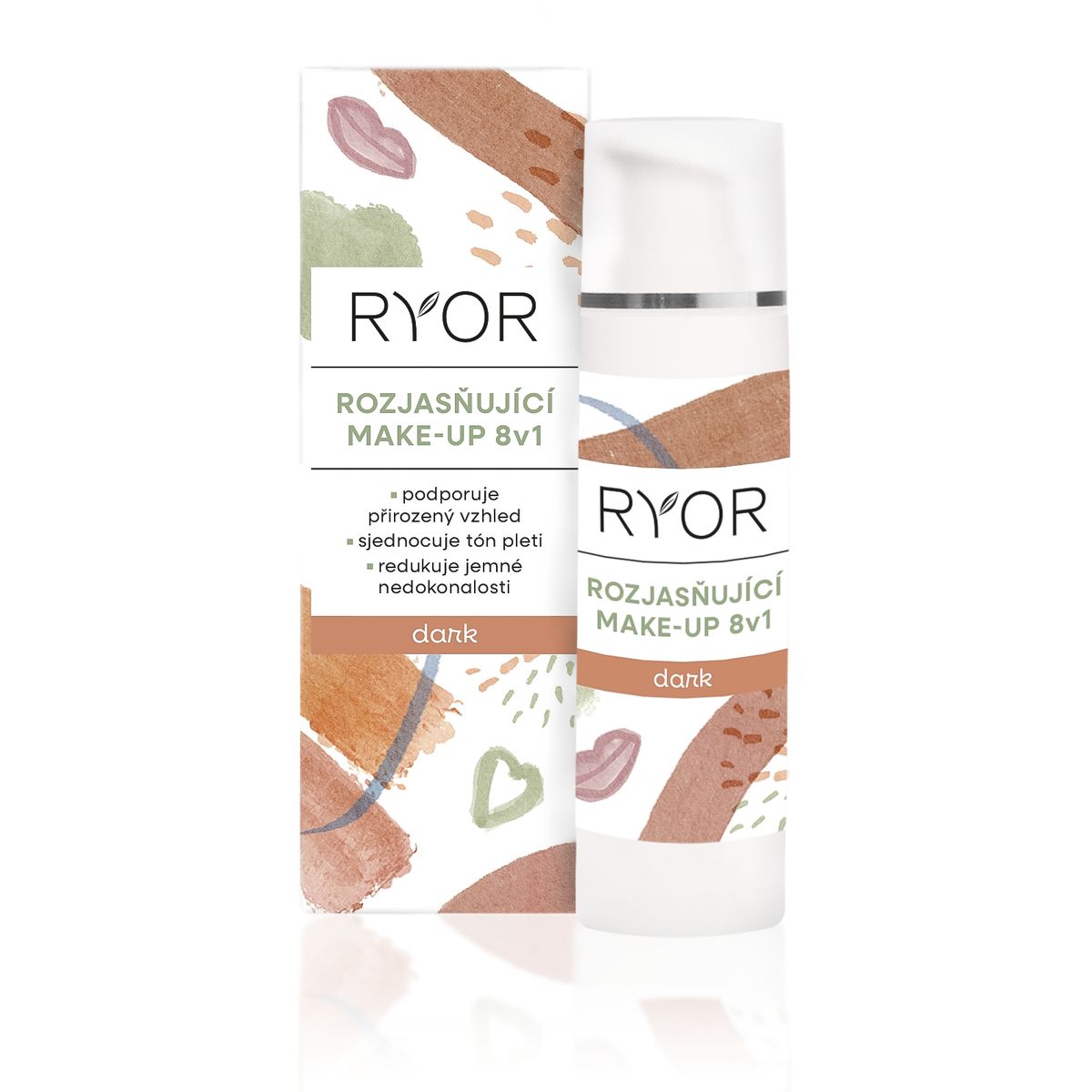 RYOR make‑up 8v1 DARK – rozjasňující & odolný | Ryor